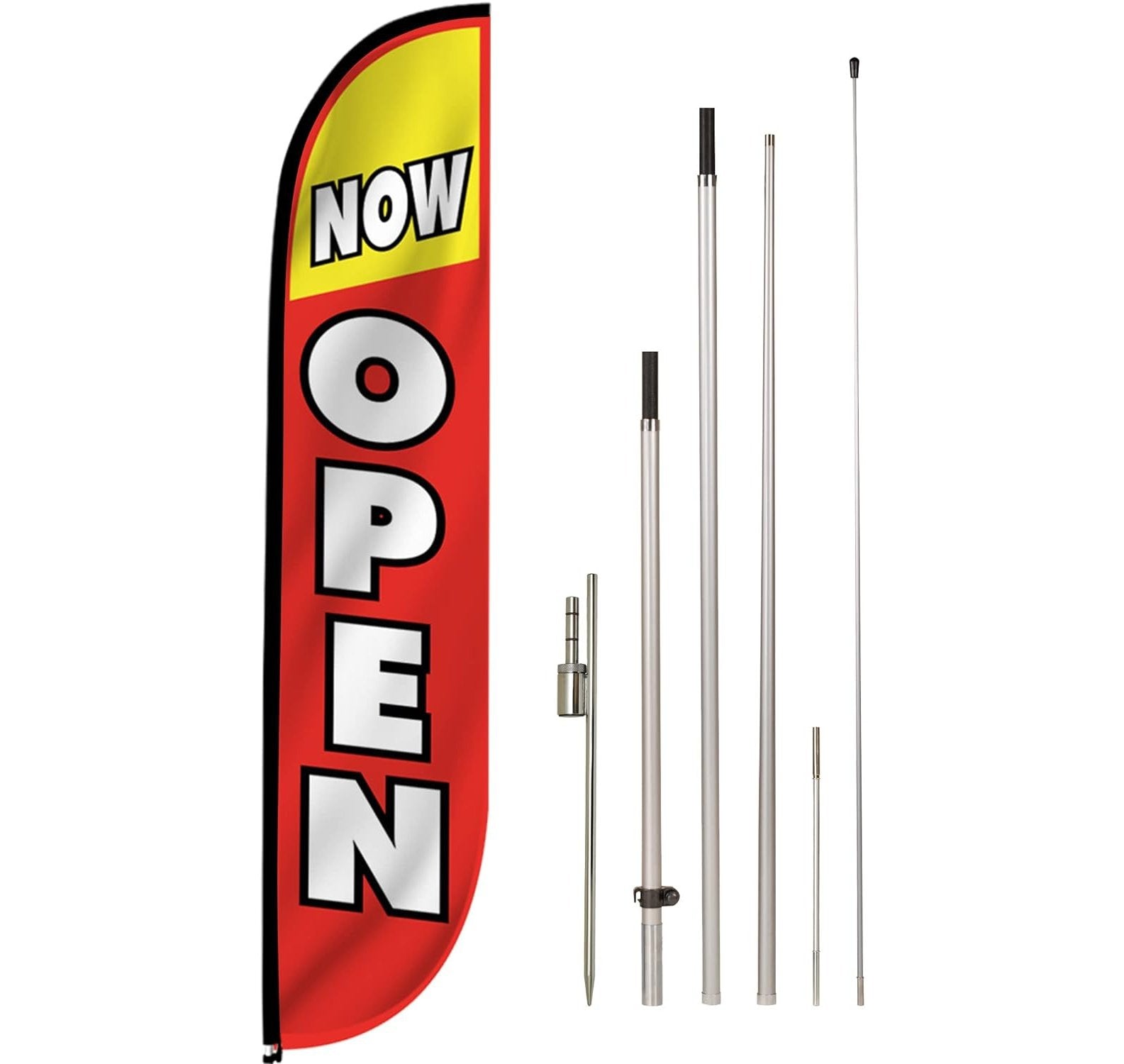 Now Open Feather Flag Set